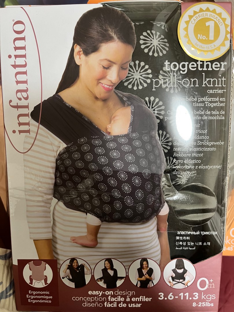 INFANTINO Together Pull-on Knit Carrier, Babies & Kids, Going Out ...