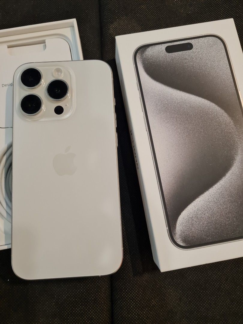 iPhone 15 Pro White Titanium 256GB, Mobile Phones & Gadgets, Mobile ...