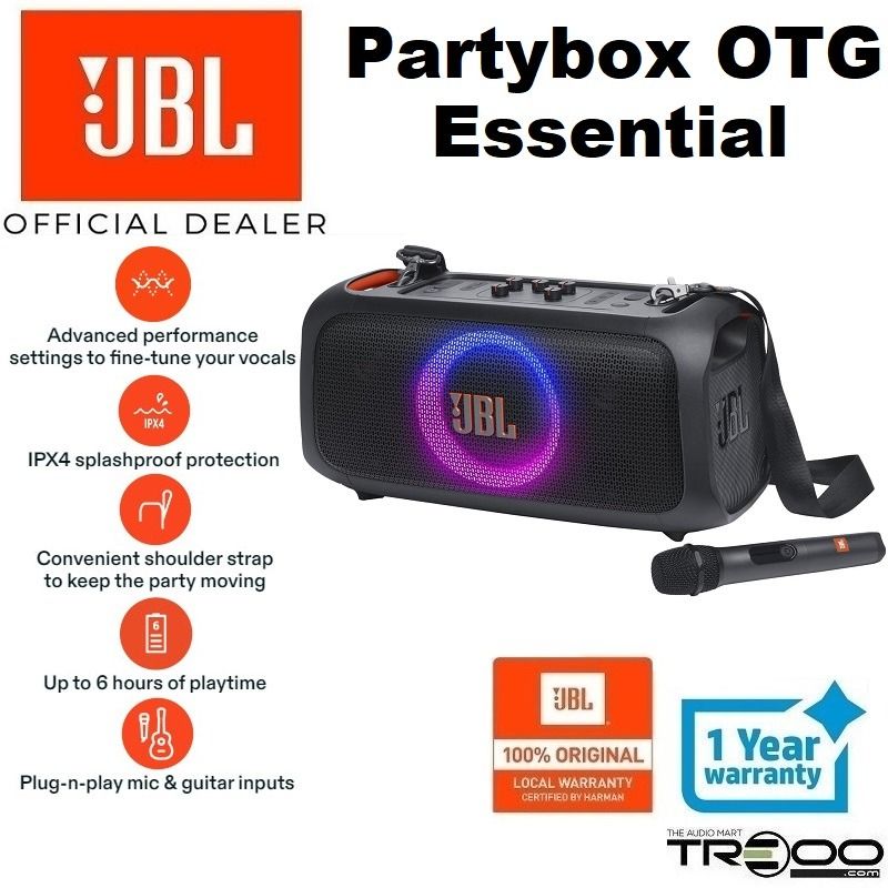 [Official]($20 Cashback!) JBL Partybox On-The-Go Essential Wireless Bluetooth Karaoke Portable ...