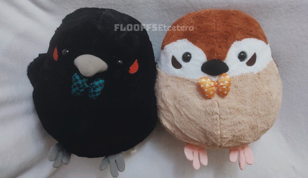 Kimetsu No Yaiba Demon Slayer Themed Jumbo Plushies (Tanjiro Crow and ...