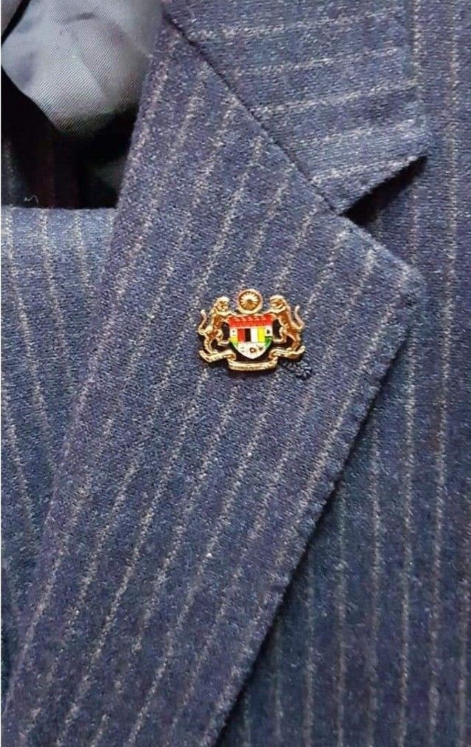Lapel Pin Jata Negara Malaysia, Men's Fashion, Watches & Accessories ...