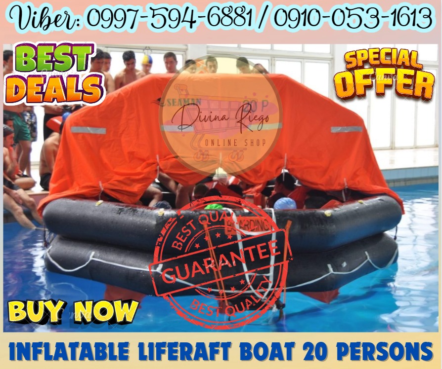Life Raft Marine Throw Overboard Inflatable Life raft for Lifesaving ...