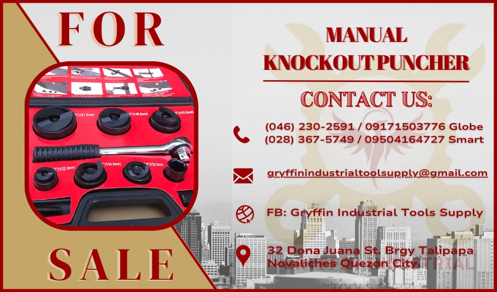 MANUAL KNOCKOUT PUNCHER, Commercial & Industrial, Industrial Equipment ...