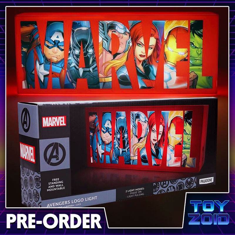 Marvel Avengers Logo Light Officially Licensed 2 Light Modes, Hobbies ...