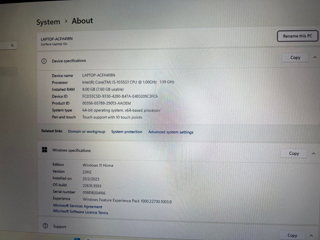 Microsoft surface laptop go, Computers & Tech, Laptops & Notebooks on ...