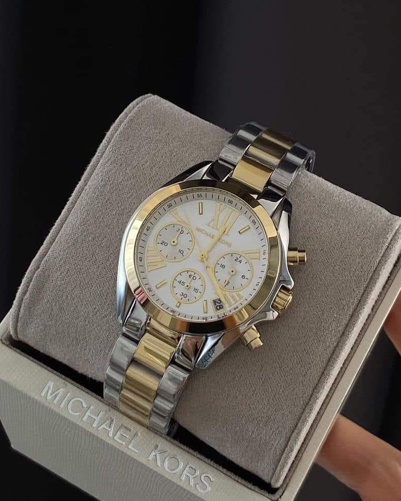 MK SMALL TWO TONE DIAL BRADSHAW WOMEN AUTHENTIC WATCH, Women's Fashion ...