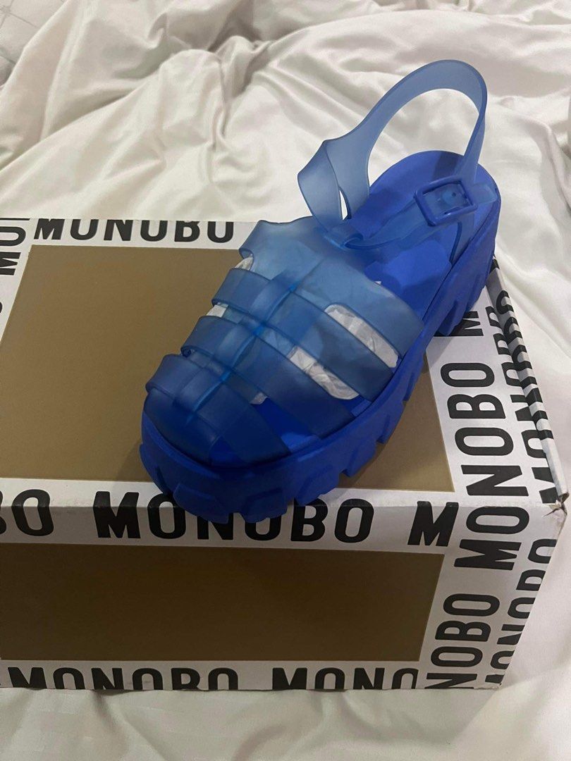 Monobo Nippon Clear Blue, Women's Fashion, Footwear, Sandals on Carousell
