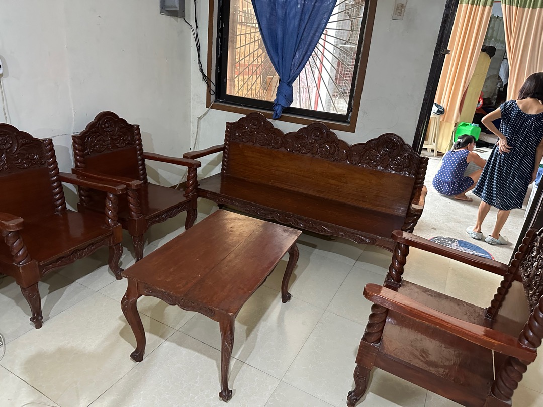 Narra Living Room Sala Set Complete, Furniture & Home Living, Furniture ...