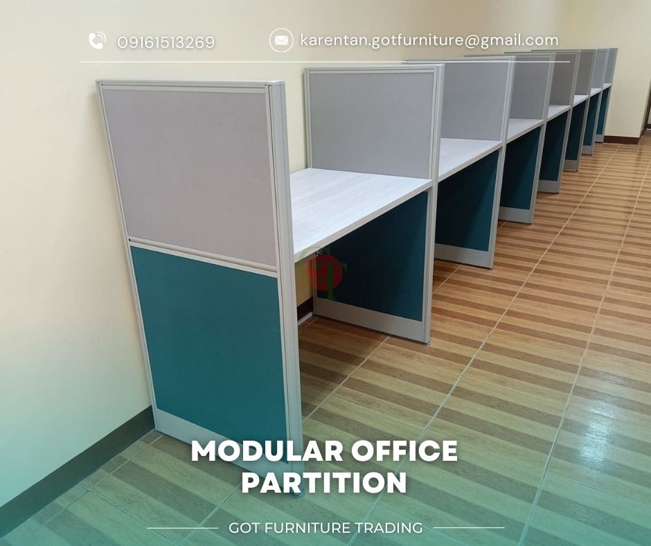 Office Cubicles | Modular Partition | Sharing Workstations., Furniture & Home Living, Office ...