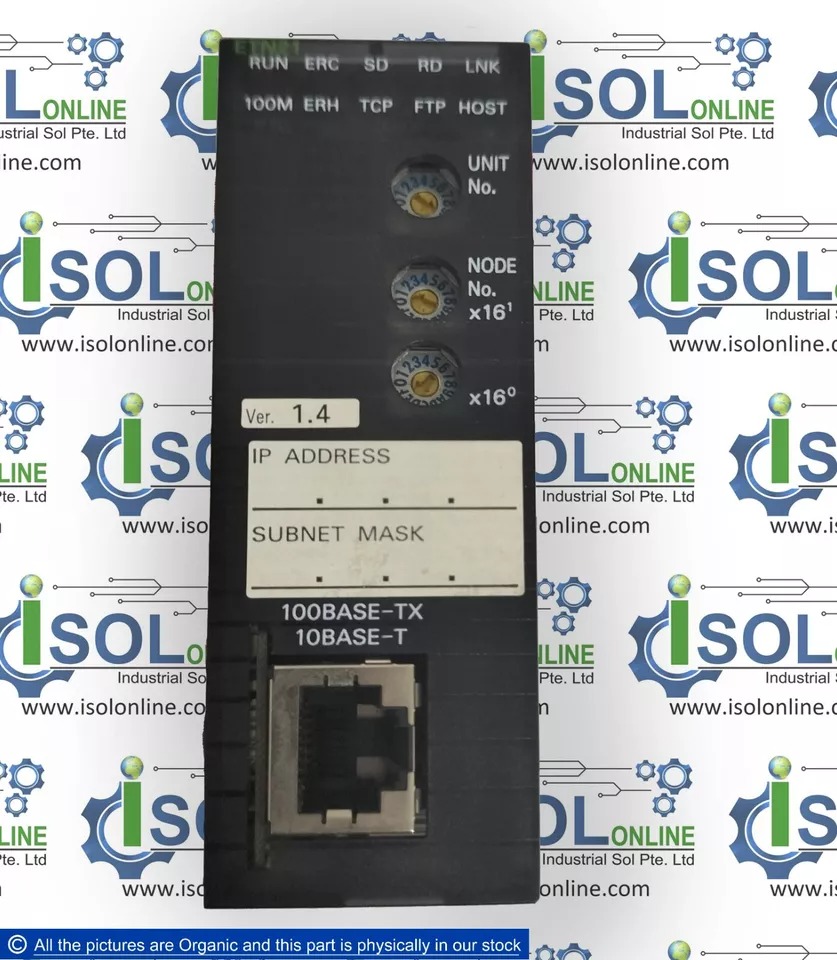 Omron CJ1W-ETN21 Ethernet Unit Ver. 1.4 PLC Module made in Japan ...