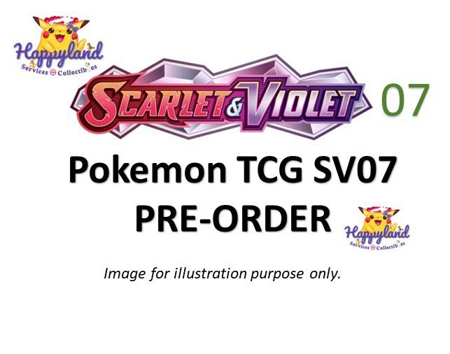 (P.O) Pokemon TCG SV07 Booster Boxes / Half Booster Box (18 Booster ...