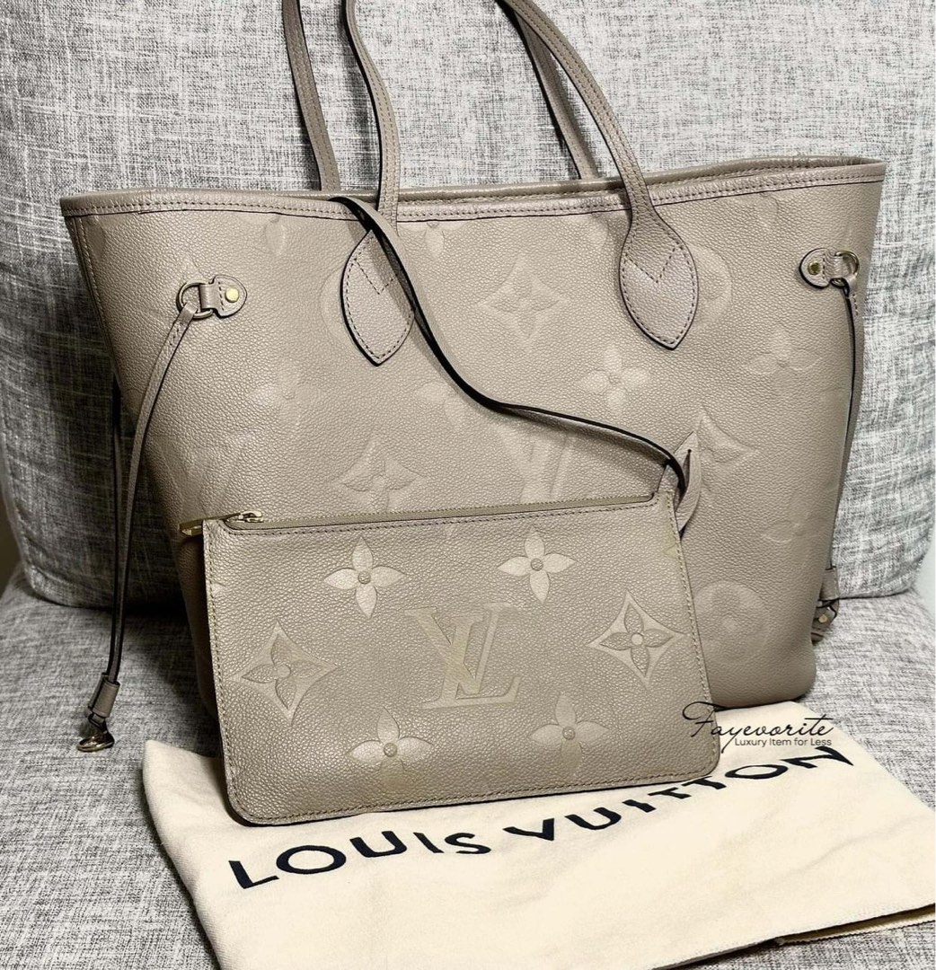 PRE LOVED Louis Vuitton Neverfull MM in embossed Monogram Empreinte ...