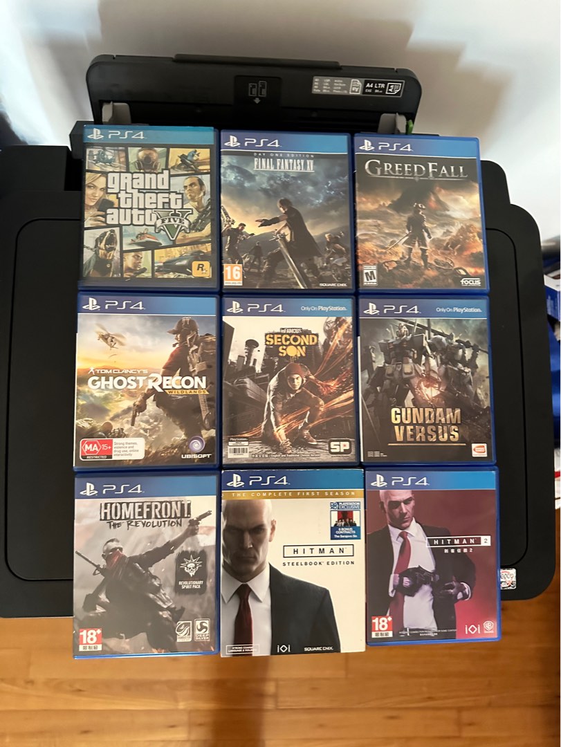 PS4 game Grand theft auto V / Final Fantasy XV / Greedfall / Tom Clancy ...