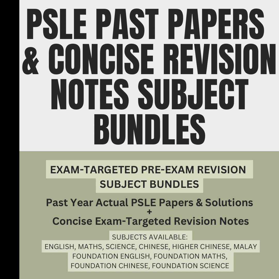 PSLE EXAM PACKAGE|PSLE NINJA ⚔️ BUNDLE BY SUBJECT|ENGLISH|MATH|CHINESE ...
