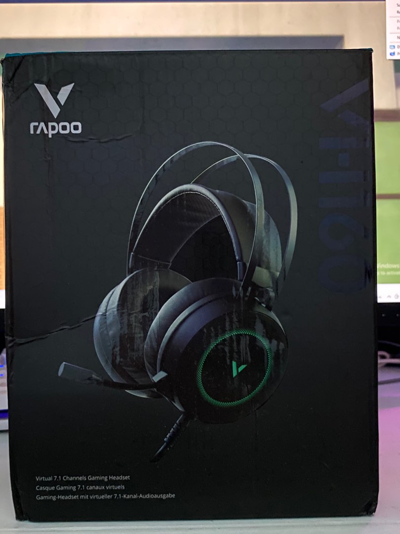 Rapoo VH160 USB 7.1 Virtual Surround Channel Gaming Headset with Microphone Noise Cancellation ...