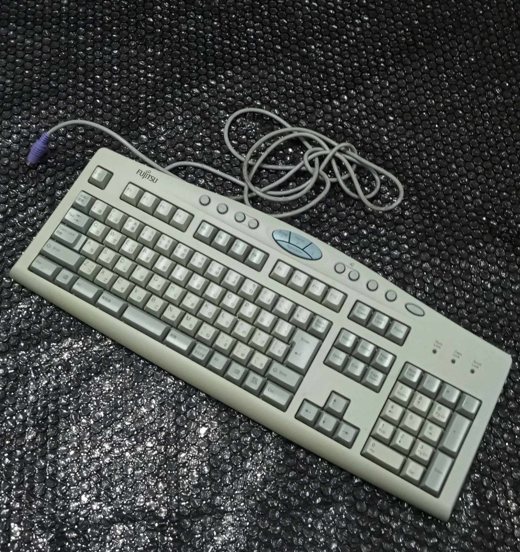 RARE Vintage Retro Fujitsu Original Multimedia PS2 Keyboard, Computers ...