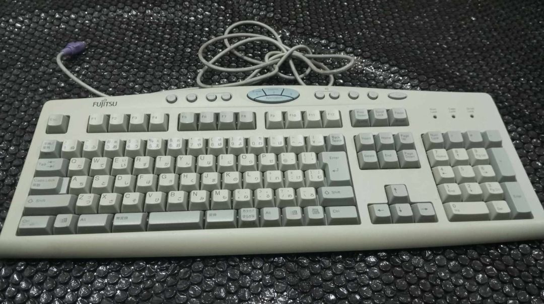 RARE Vintage Retro Fujitsu Original Multimedia PS2 Keyboard, Computers ...