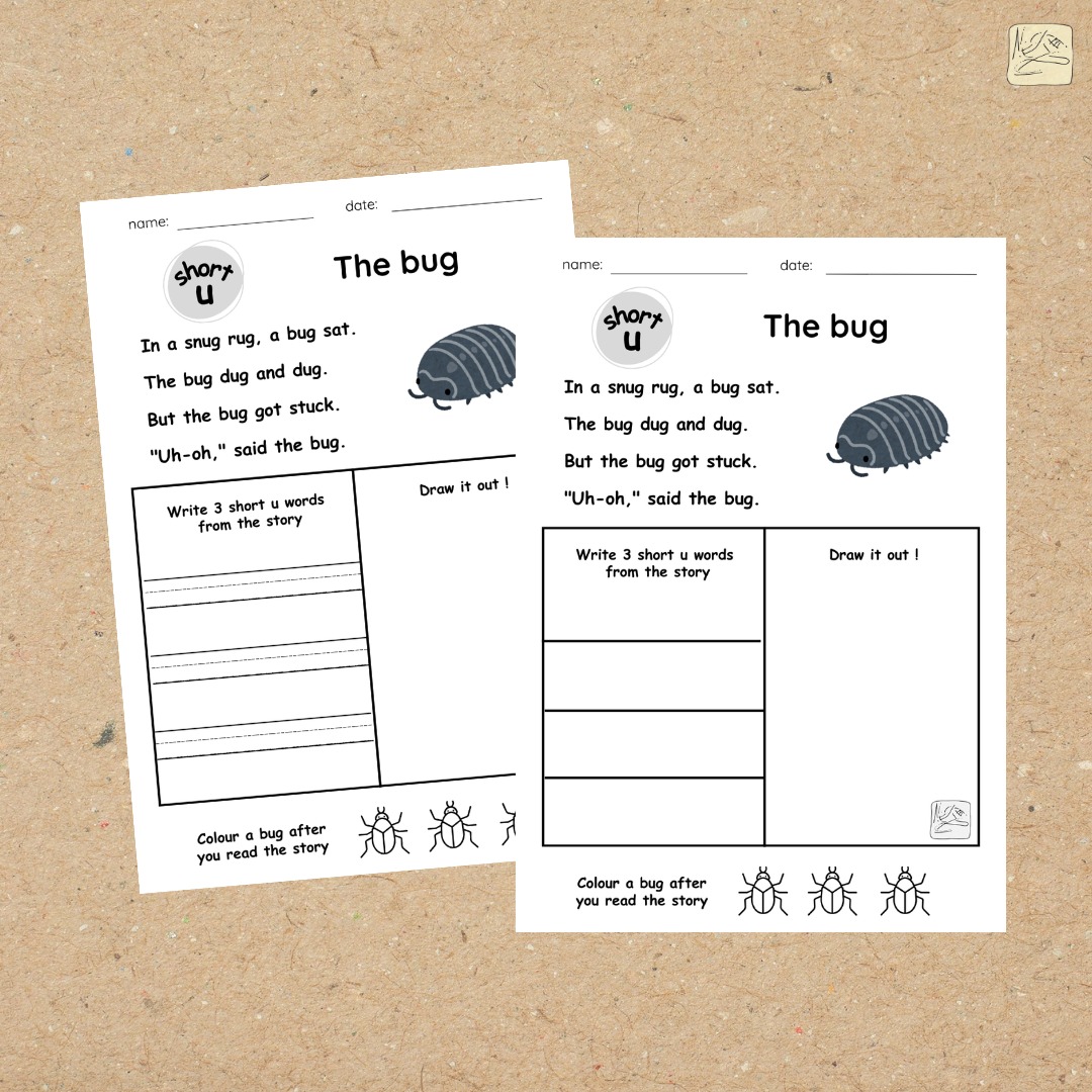 Short Vowels: Read, Write, Draw! Printable Bundle, Hobbies & Toys ...