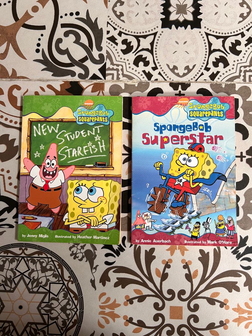 spongebob starfish new student book 2 books, Hobbies & Toys, Books ...
