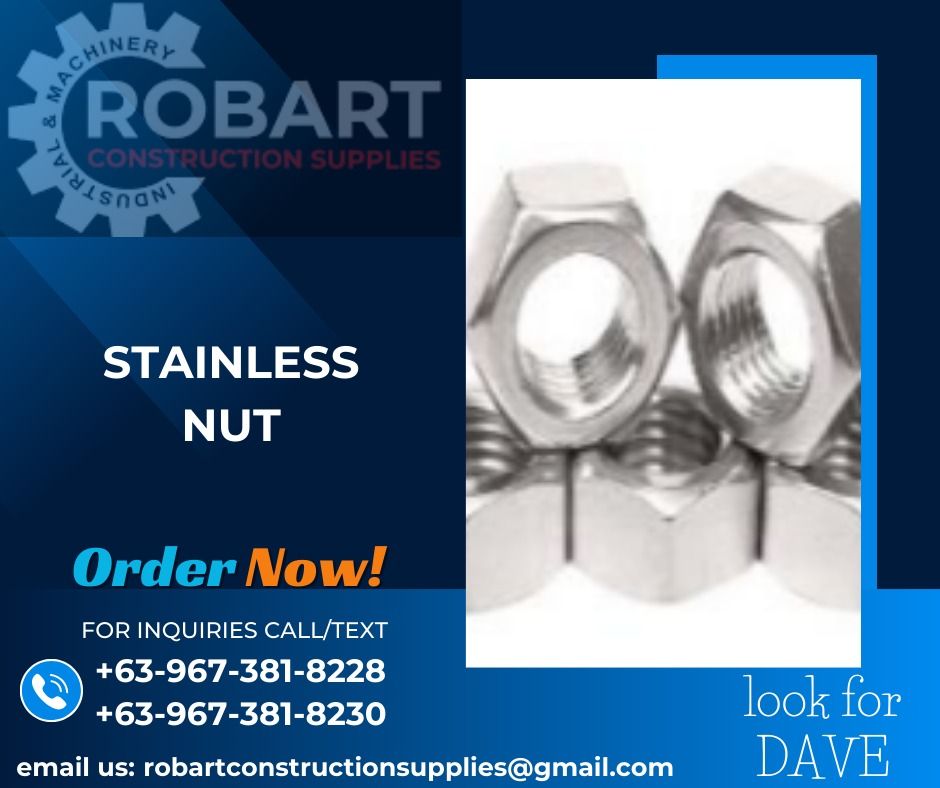 STAINLESS NUT, Commercial & Industrial, Construction Tools & Equipment ...