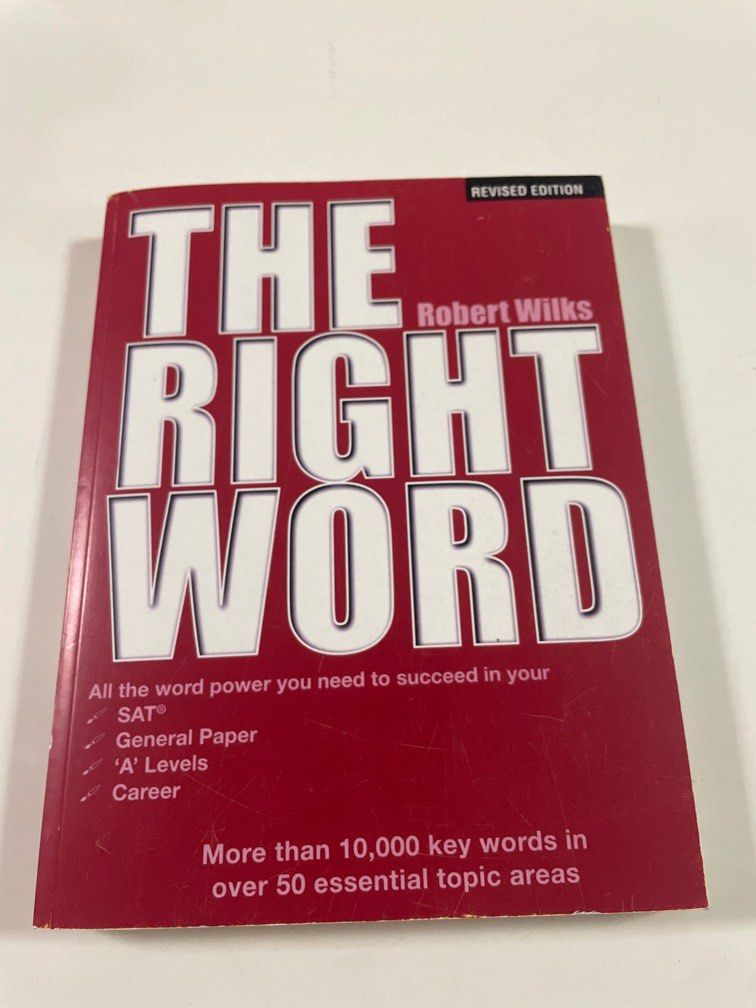 The Right Word Textbook A levels GP, SAT, Hobbies & Toys, Books ...
