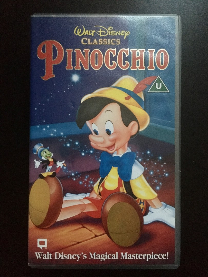 VHS - Pinocchio (1940) (Disney Classic VHS Tape / Video Tape), Hobbies & Toys, Music & Media ...