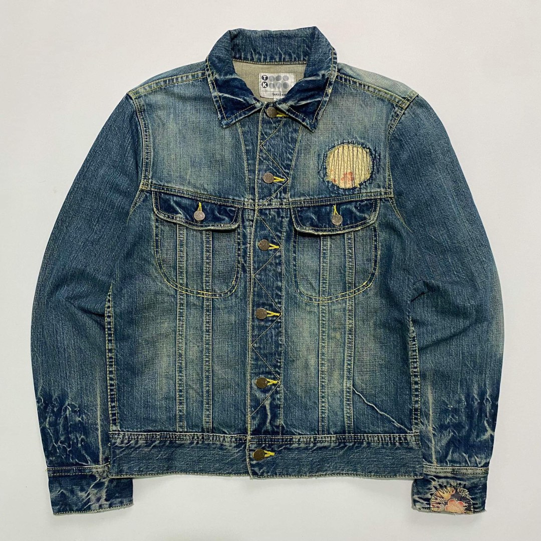 Vintage Japanese Denim Takeo Kikuchi Distressed Boro & Sashiko Denim ...
