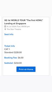2Tix - $400 XG 1st WORLD TOUR "The first HOWL" Landing at Singapore ...