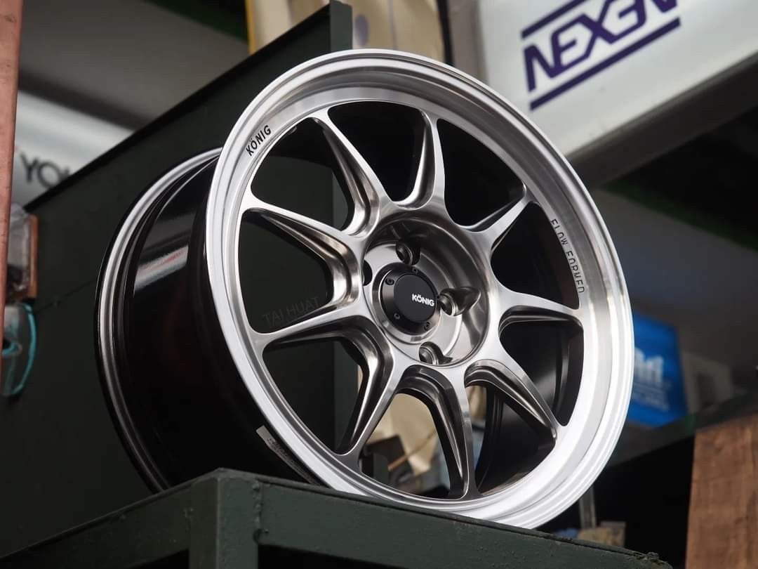 15" 18" Konig Countergram Flow Formed 5x114.3 4x100 5x120 rims, Car ...