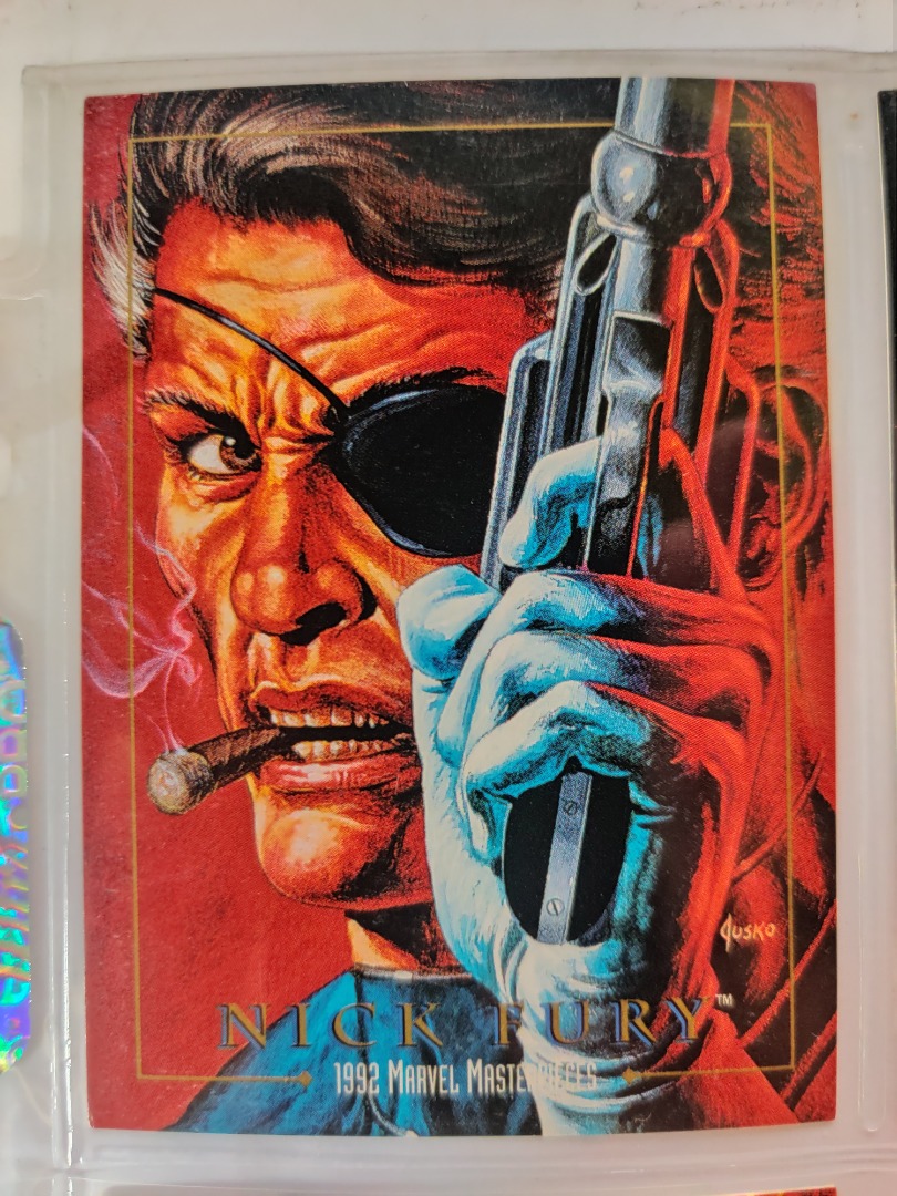 1992 SkyBox Marvel Masterpieces Nick Fury, Hobbies & Toys, Memorabilia ...