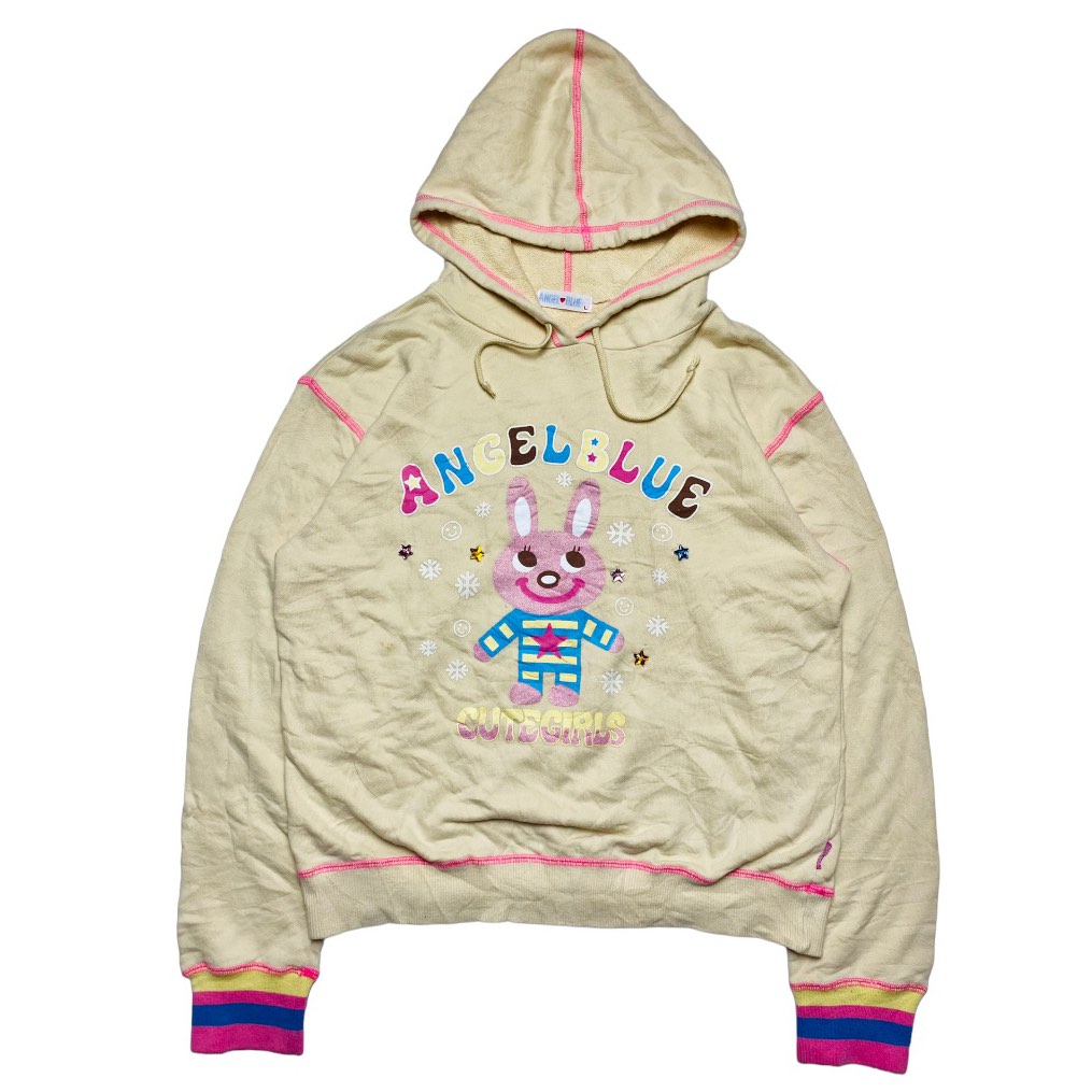 2000s Angel Blue - Iconic Mascots Cute Girls Hoodie, Fesyen Pria ...