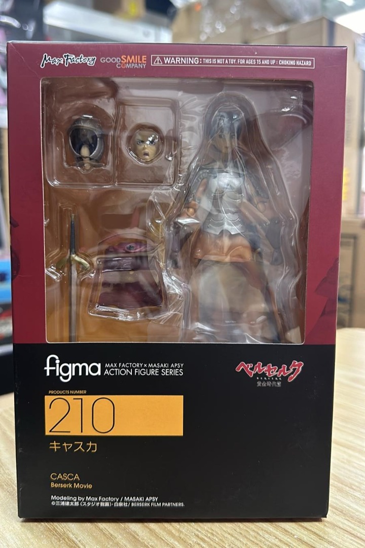 全新 Max Factory Figma 210 Casca Berserk Movie 烙印戰士 卡思嘉, 興趣及遊戲, 玩具 & 遊戲類 ...