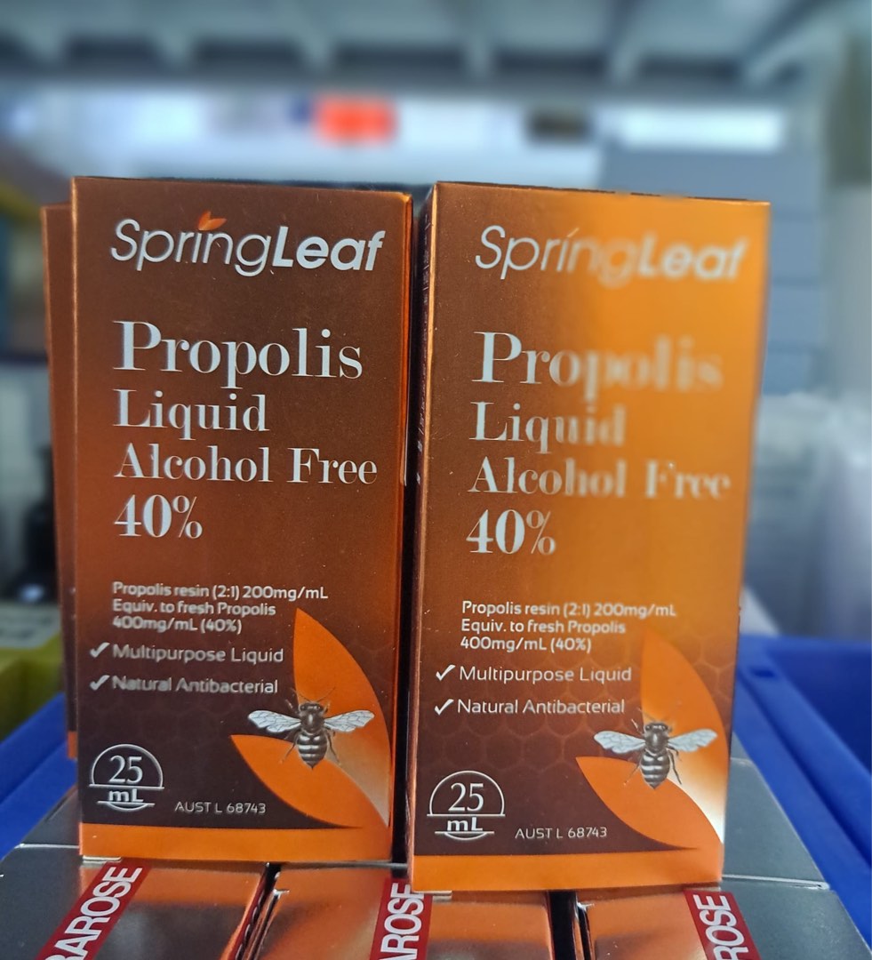 澳洲 Spring Leaf 無酒精蜂膠40% 滴劑25ml, 美容＆個人護理, 健康及美容 - 口腔護理 - Carousell