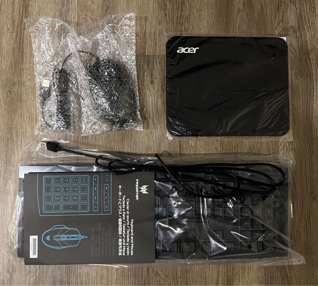(No Box) Acer Predator Set of Gaming RGB Keyboard, Mouse, Mousepad ...