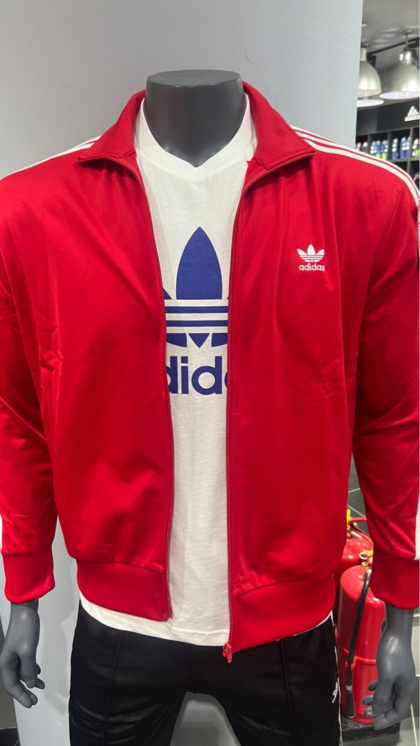 Adidas Original Jacket RED ONLY, Men's Fashion, Activewear on Carousell
