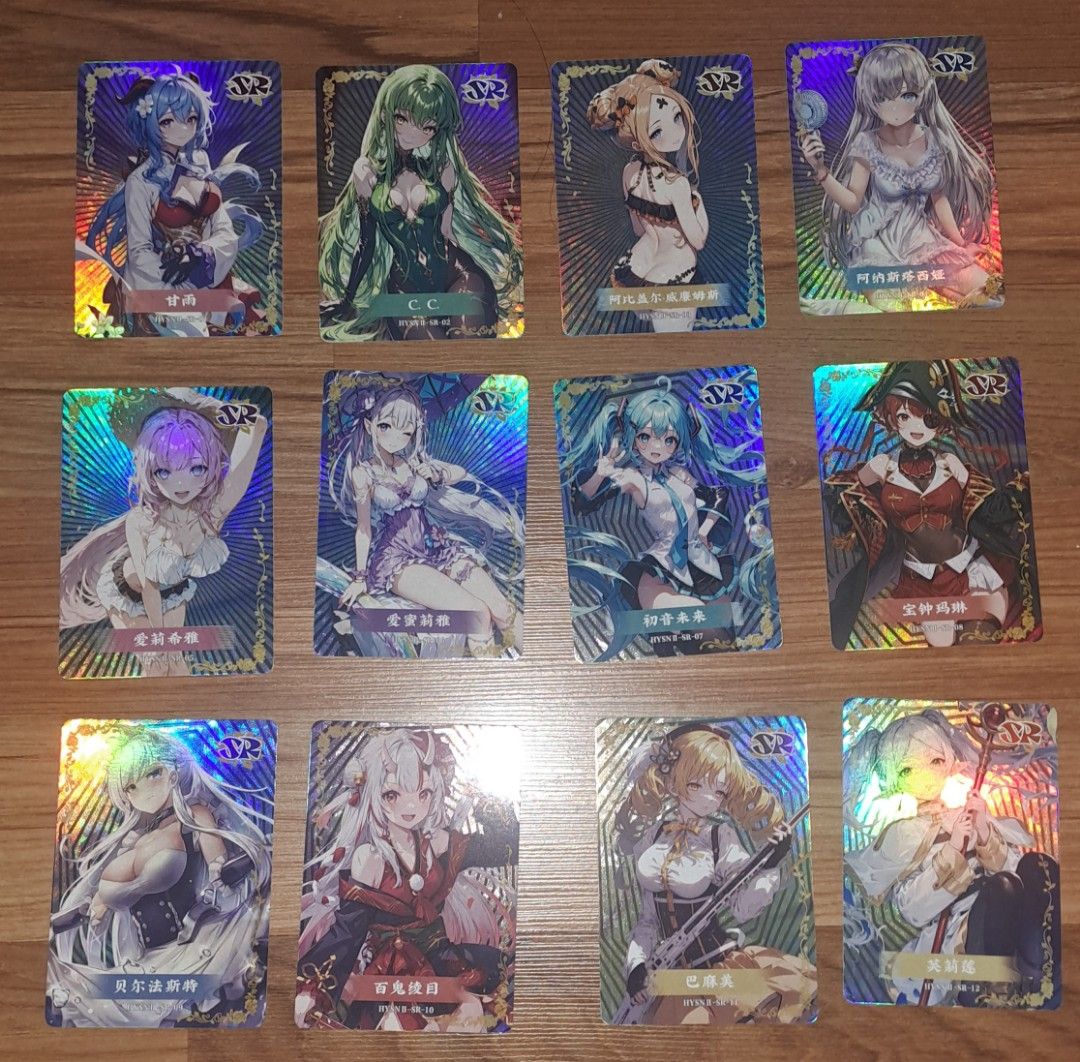 Anime Waifu Cards Hrs Genshin Hobbies And Toys Toys And Games On Carousell