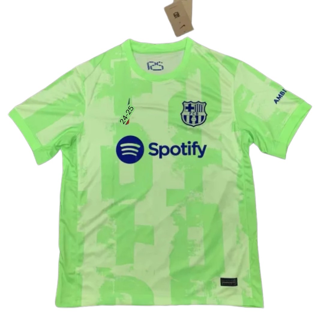 Barcelona Jersey 24-25 Green Third Football Jersey Soccer Jersey, Men's ...
