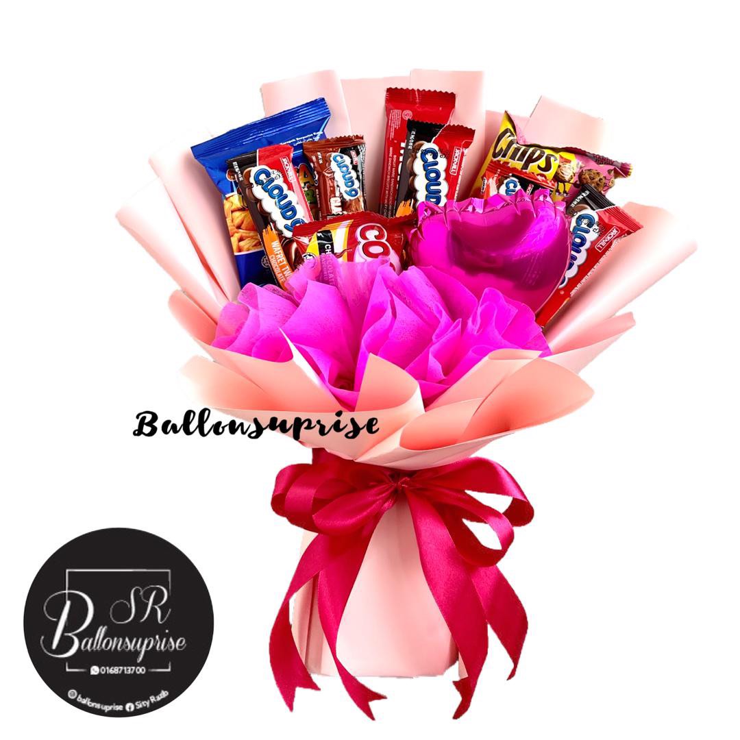 Bouquet Chocolate Bajet, Hobbies & Toys, Stationery & Craft, Flowers ...