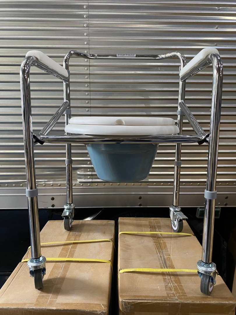 BRAND NEW COMMODE CHAIR FOR ADULT- AVAILABLE IN WITH WHEELS AND WITHOUT ...