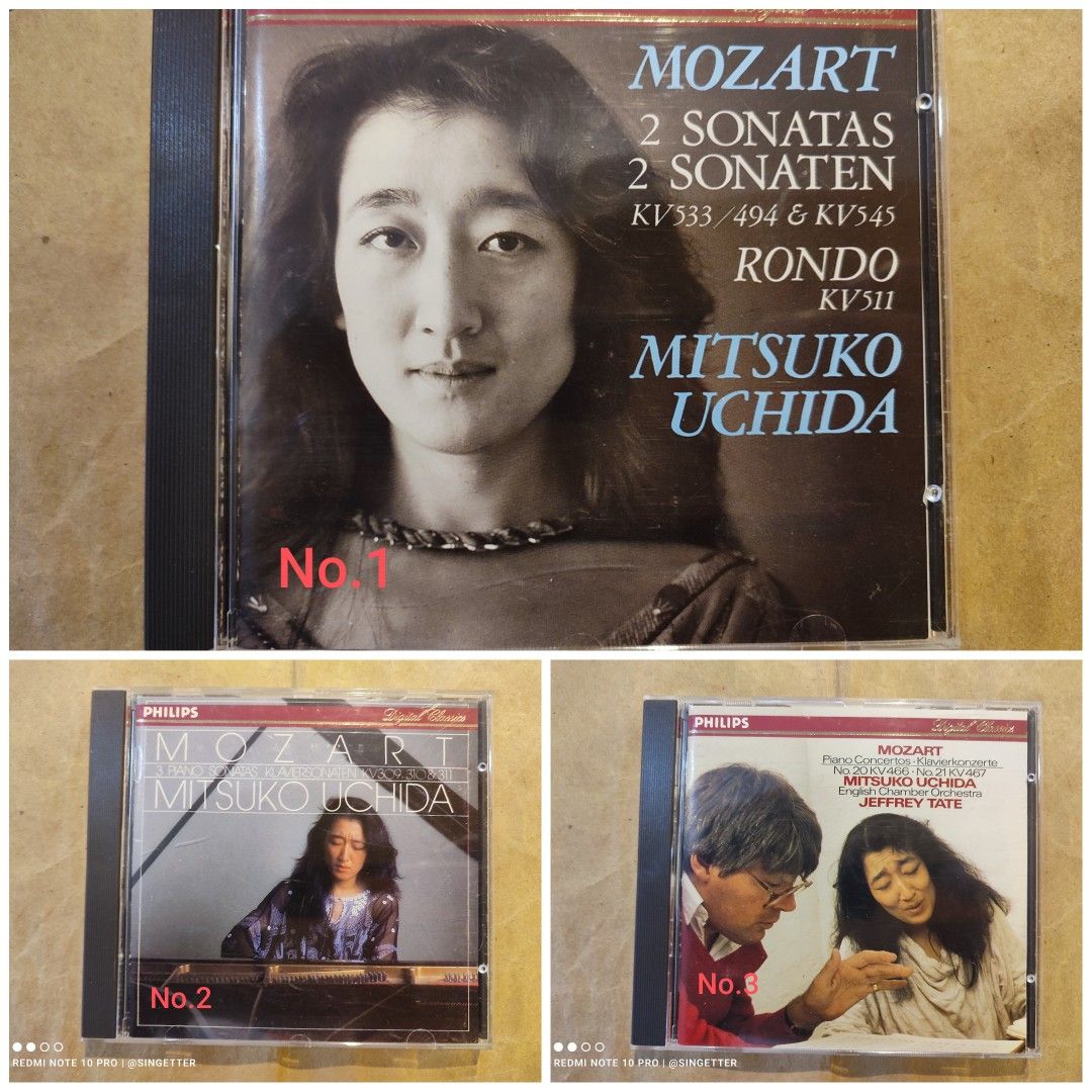 古典(Classical)音樂CD ( MITSUKO UCHIDA 內田光子 ), 興趣及遊戲, 音樂、樂器 & 配件, 音樂與媒體 - CD 及 DVD - Carousell
