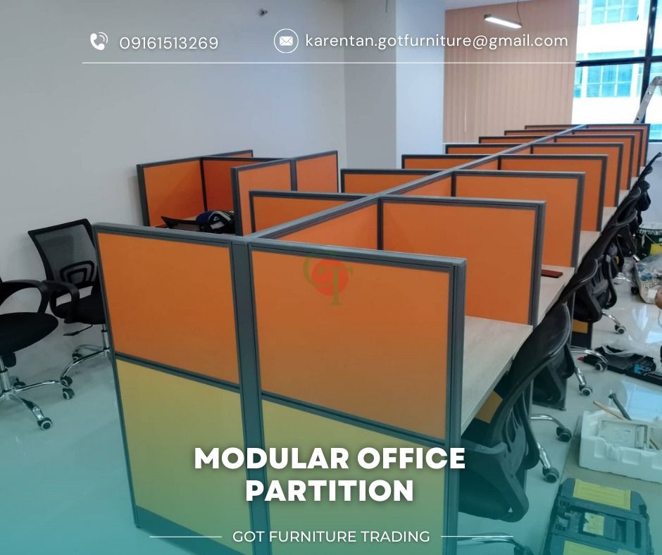 Customized Office Partition | Workstations | Office Table., Furniture & Home Living, Office ...