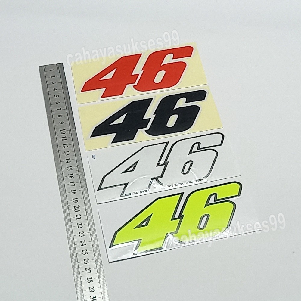 Cutting Sticker Nomor 46 Stiker Tangki Motor Sticker Box Motor ...
