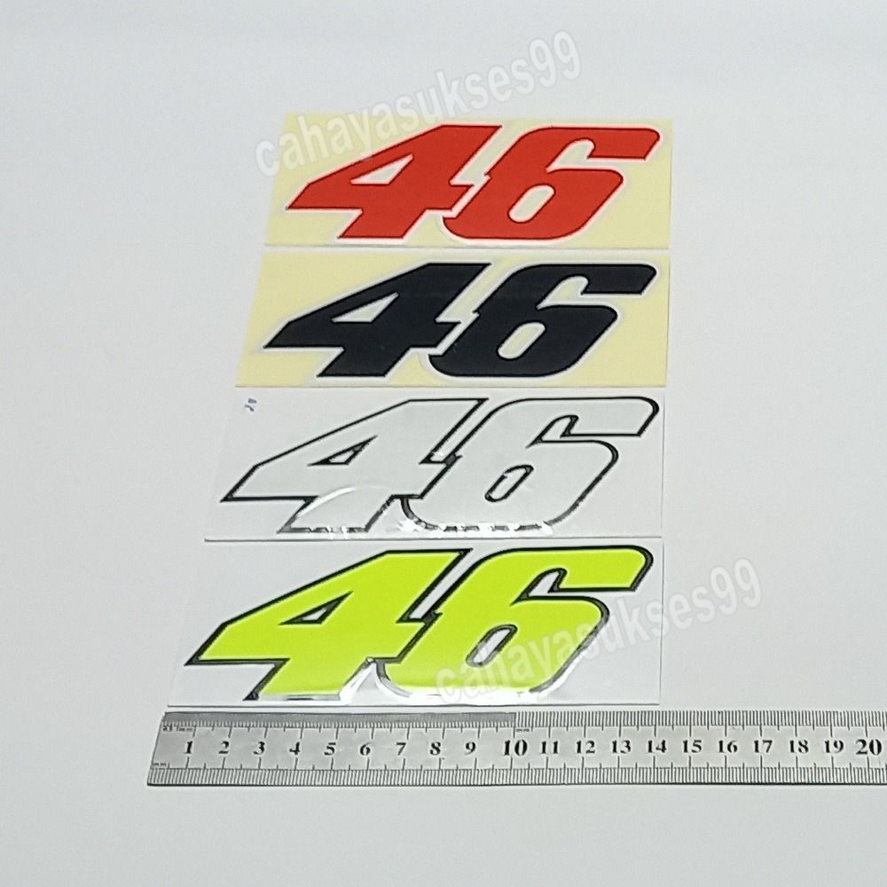 Cutting Sticker Nomor 46 Stiker Tangki Motor Sticker Box Motor ...