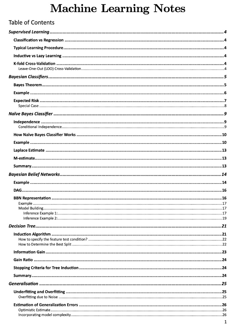 CZ4041 Machine Learning Notes (NTU), Everything Else on Carousell
