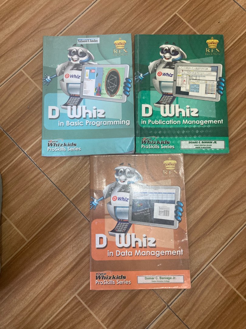 D Whiz: Basic Programming ; Publication Management; Data Management ...