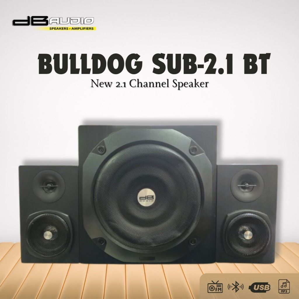 DBaudio BULLDOG SUB-2.1 BT 2.1 with FM Radio / Bluetooth/ USB/SD Card ...