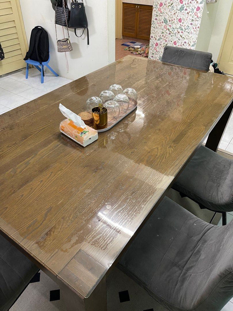 Dining Table Kayu, Furniture & Home Living, Furniture, Tables & Sets on ...