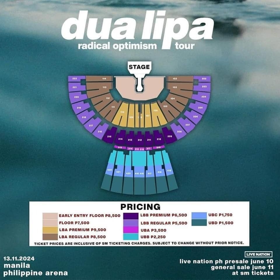 DUA LIPA TOUR IN MANILA, Tickets & Vouchers, Event Tickets on Carousell