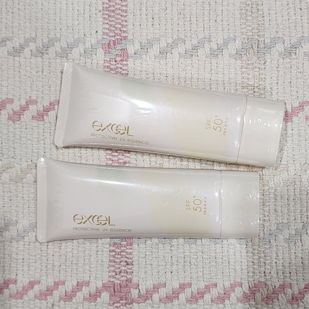 現貨日本限定日本製Excel Protective UV Essence 限定水感美容液防曬霜2024版佛手柑尤加利60g, 香水、美妝、保養, 臉部彩妝、保養與清潔, 護膚、清潔產品在旋轉拍賣
