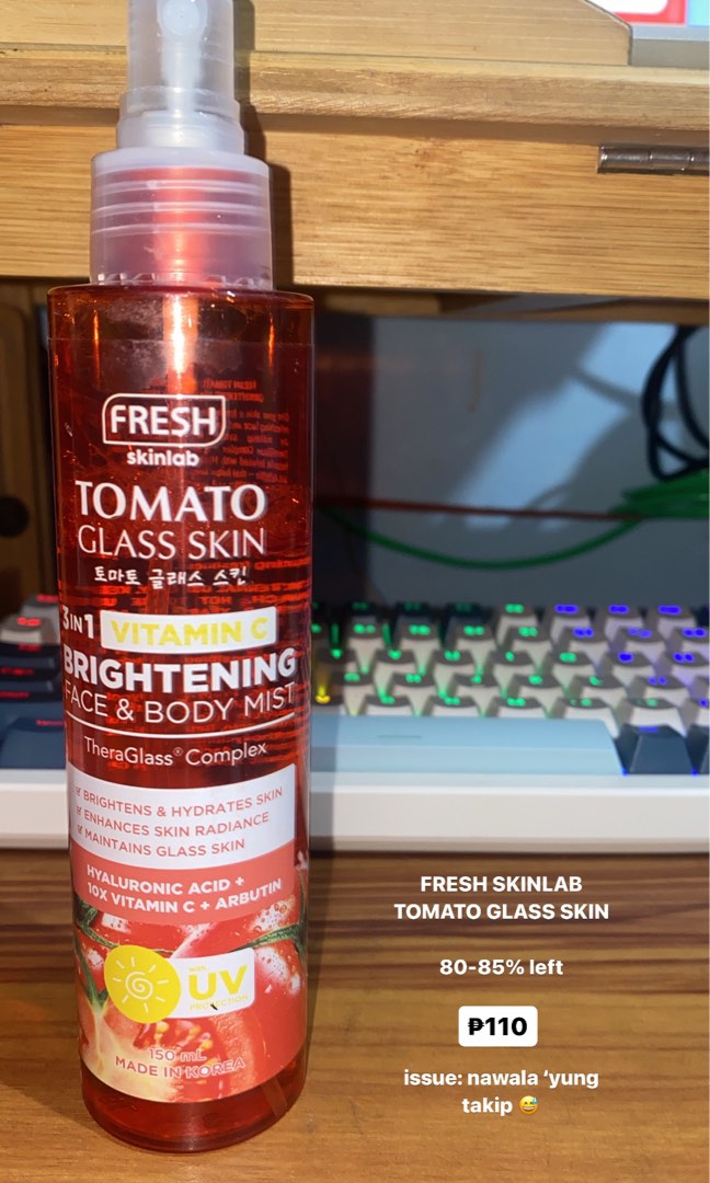 fresh skinlab tomato glass skin, Beauty & Personal Care, Face, Face ...